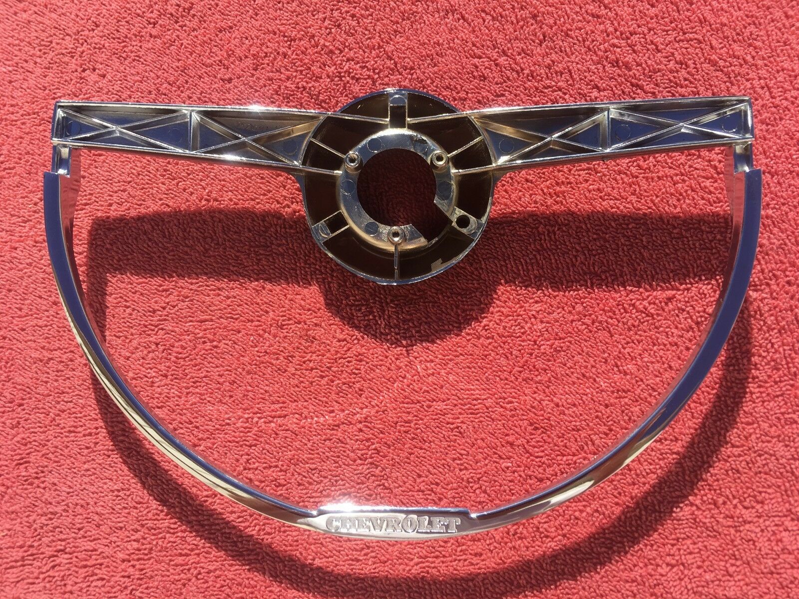 1949 1950 Chevrolet Styleline Fleetline Deluxe NEW Steering Wheel Horn ...